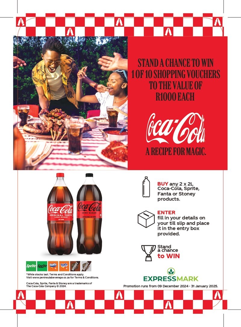 STAND A CHANCE TO WIN 1 OF 10 SHOPPING VOUCHERS VALUED AT R1000 EACH